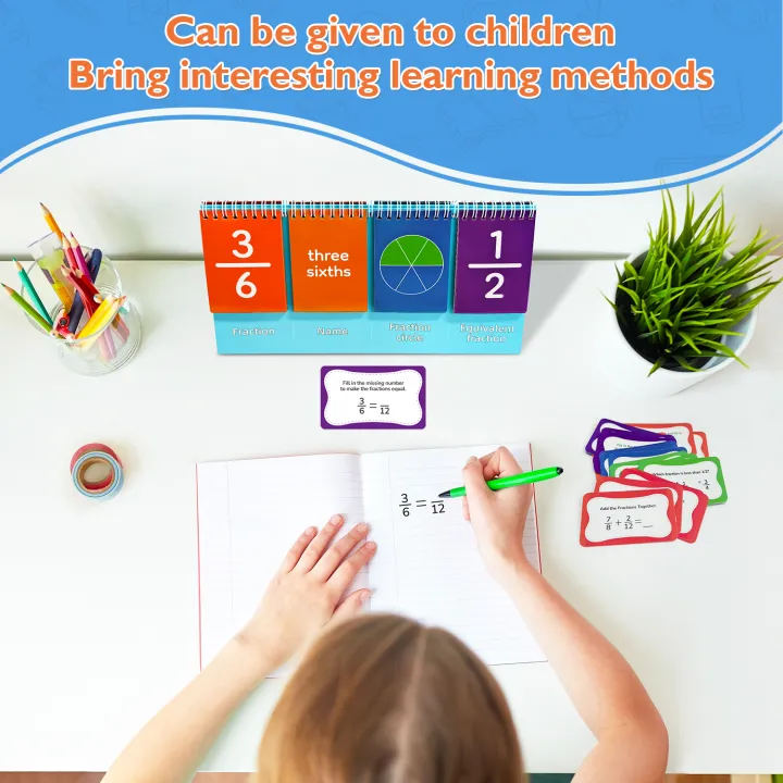 Math Fraction Flip Calendar, Early Math Learning Tool for Kids ...