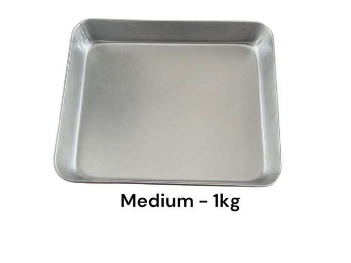 Aluminum high quality rectangular cake pan - 1kg | Daraz.lk