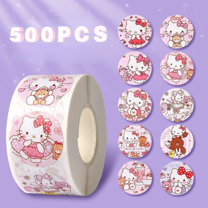 500pcs Sanrio Stickers - Hello Kitty Kuromi Melody Cartoon Set, Cute ...