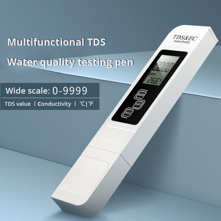 1pc White Handheld TDS Digital Water Tester High Precision Household ...