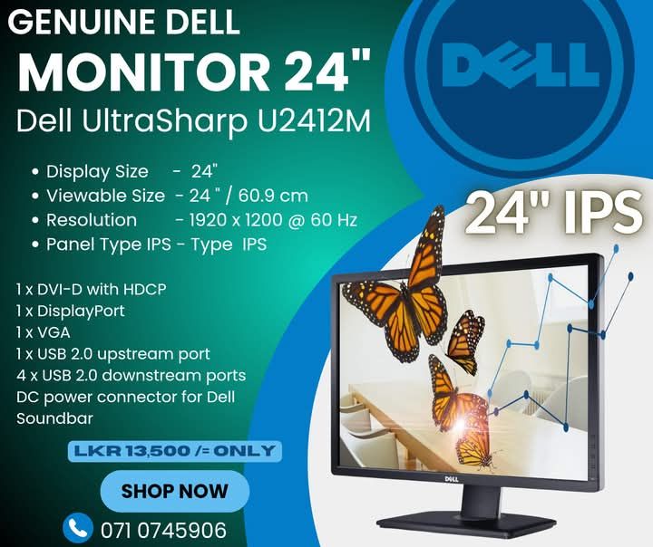 DELL 24" IPS LED WIDE | Daraz.lk