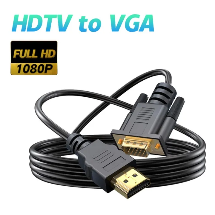 HDTV Male to VGA Male 1080P 60Hz HD Compatible Cable to VGA Adapter ...