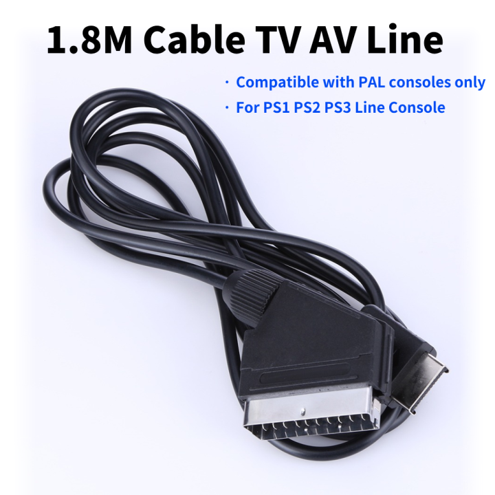 1.8m TV AV Connection Game Cord Wire Video Game Cable Game Console ...