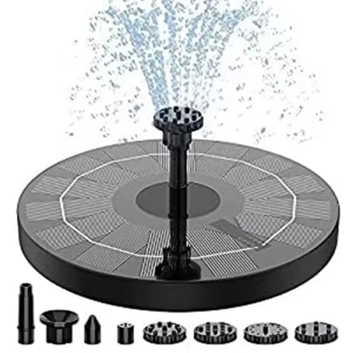 Mini Solar Water Fountain Pool Pond Waterfall Fountain Garden ...