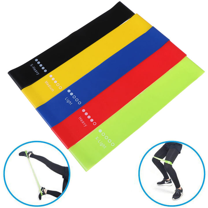 1PC Resistance Bands Rubber Band Workout Fitness Equipment Yoga Power ...