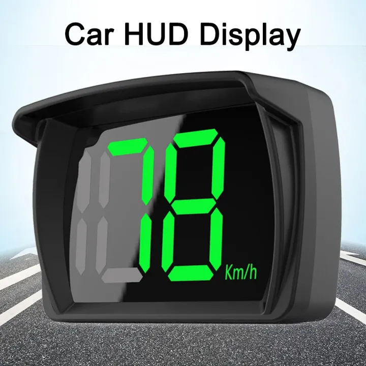 Car Headup Display KM/H MPH GPS Digital Speedometer with LED Large Font ...