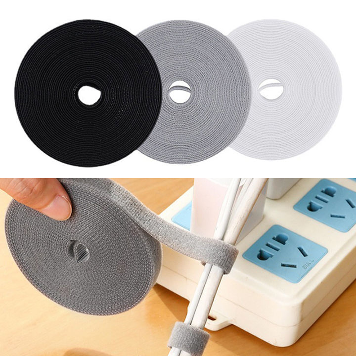 5m Reusable Cable Organizer Desk Wire Cable Winder Tie Organizer Data ...