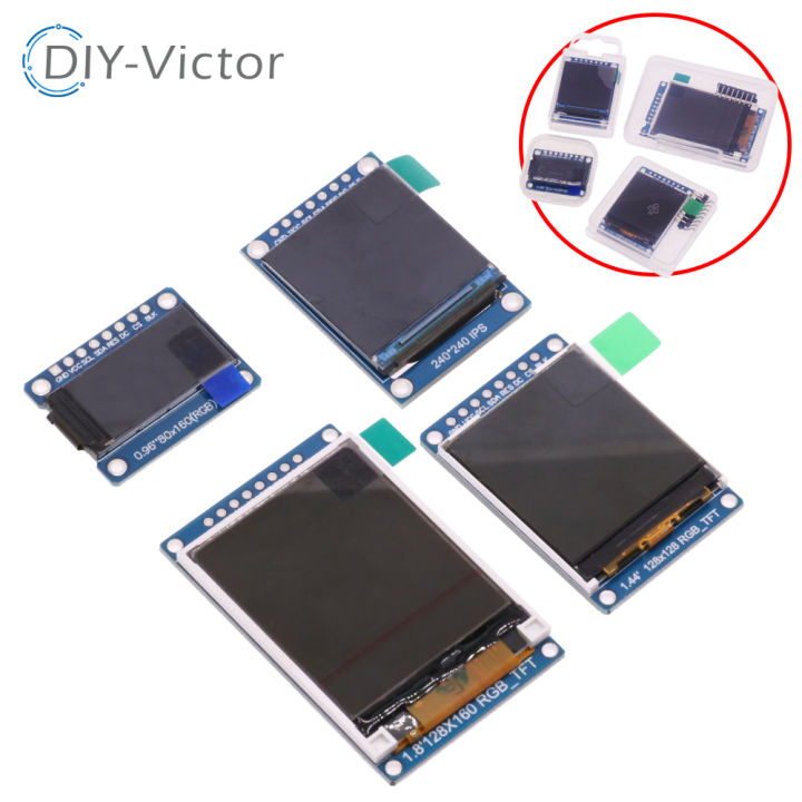 IPS 0.96 1.44 1.8 inch 8PIN 1.3 inch 7PIN SPI HD 65K Full Color TFT ...