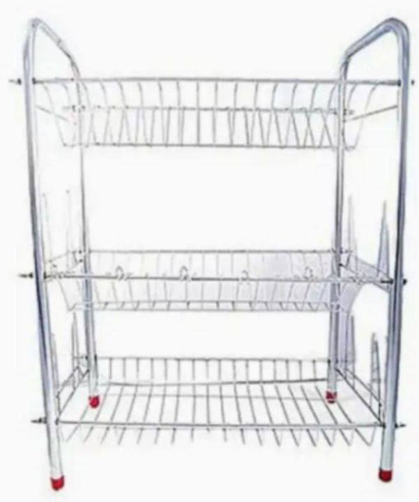 Kitchen bartan stand 3 layers | Daraz.pk