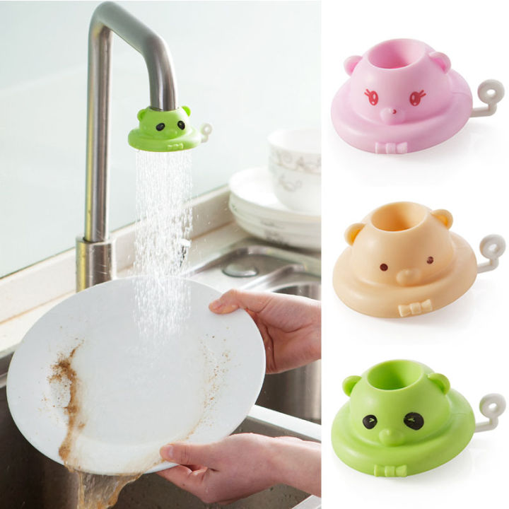 360 Degree Rotating Cartoon Water Strainers Kitchen Faucet Saving Water ...