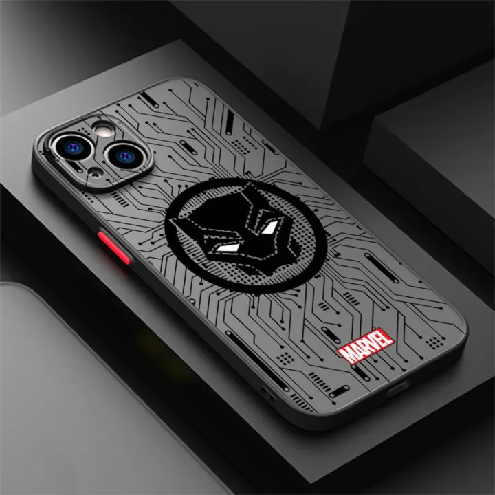 Marvel Hero Logo Case for iPhone 16e 15 Plus 13 Mini X 16 Pro Max 14 12 ...