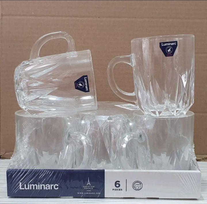 LUMINARC HIGH QUALITY TEMP STACKABLE TEA MUGS 6 PCS AND 12 PCS | Daraz.pk