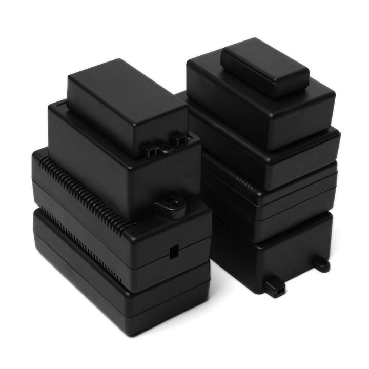 Black Plastic Electronic Project Box Small Junction Box Electric ...