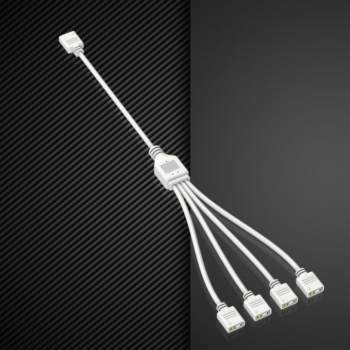ARGB Adapter Cable 5V 3PIN Connector 1 To 2/3/4 Chassis Fan Splitter ...