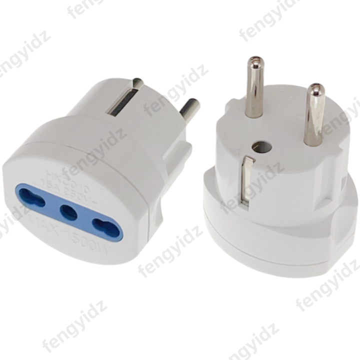 Germany France to Italy Travel Adapter 10A/16A 250V Power Plug ...