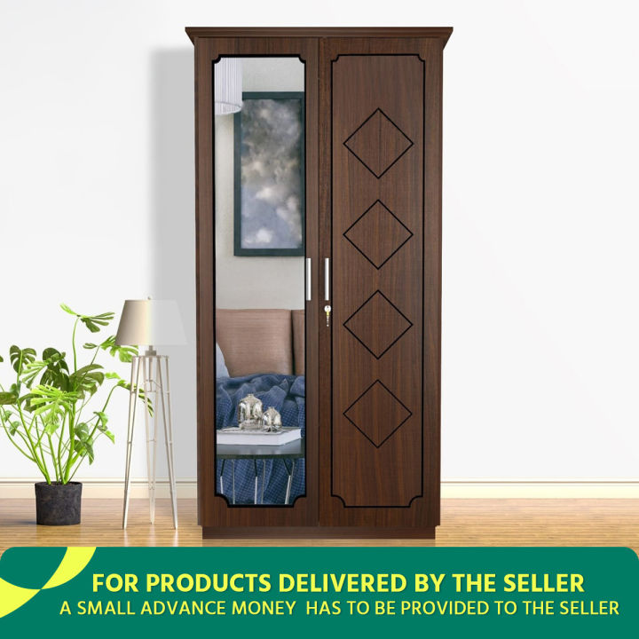 AndorMahal MDF Ordinary 2 part Cupboard/Almari/Almirah AM-CB-10 ( 6ft ...