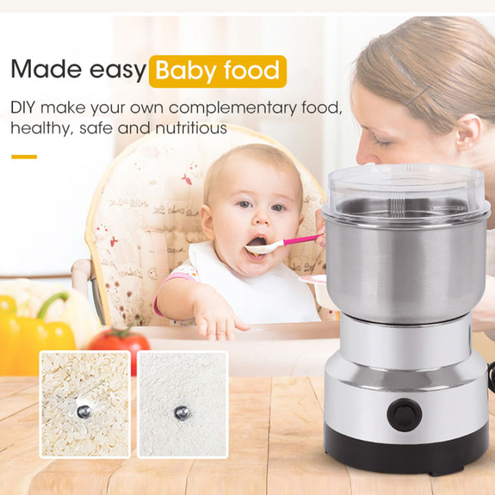 NEW Mini Electric Grinder Household 300ml Ultrafine Baby Food ...