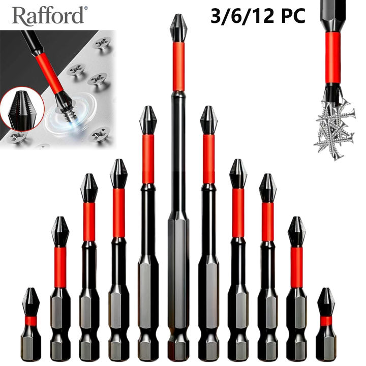 Rafford Anti Slip bits Magnetic Screwdriver bit Set S2 Alloy Steel ...