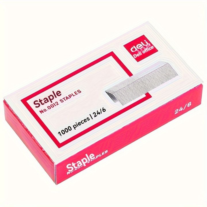 1000 Pieces of 24/6 Office Staple Clips, High-quality Standard Staples ...