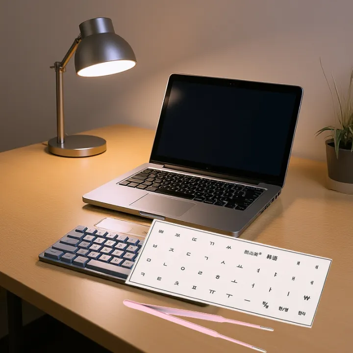 [Korean Language] Tear-Off Film Keyboard Sticker Desktop Laptop Key ...