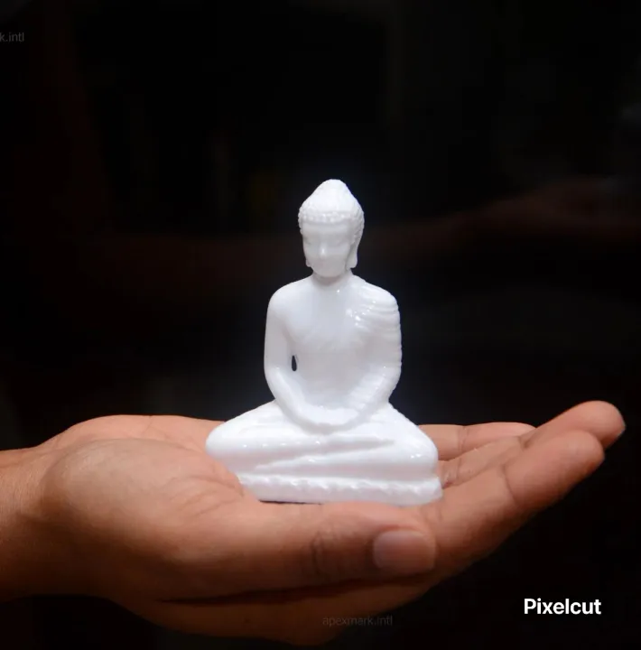 Thai Super Crystal Plastic Lord Buddha Statue 8 Cm Home Car Dashboad ...