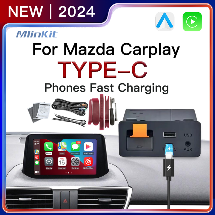 Type-c CarPlay Kit Android Auto Adapter USB Hub OEM for Mazda 3 6 2 CX5 ...