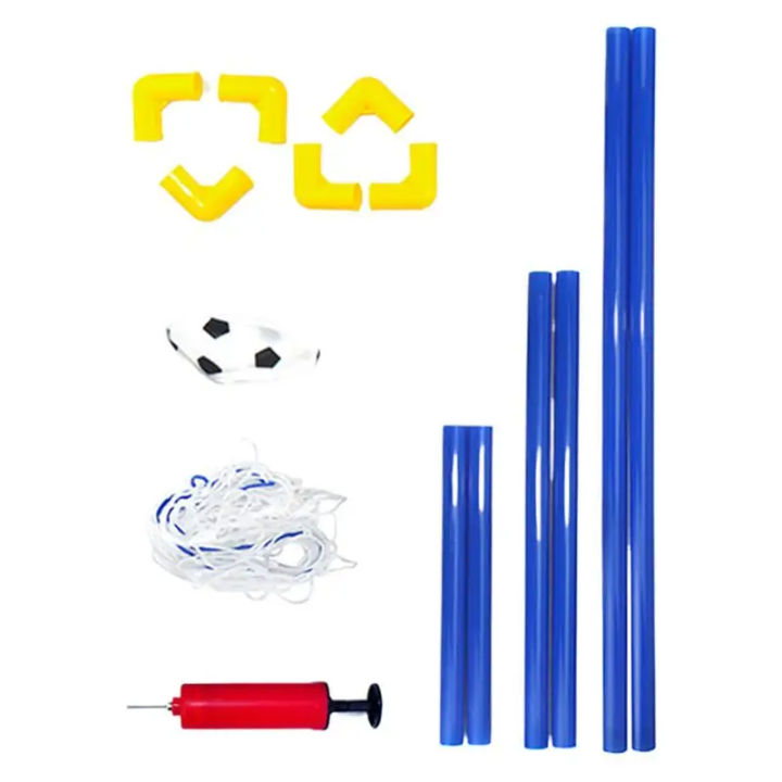 Indoor mini folding football soccer ball goal post net set pump kids ...