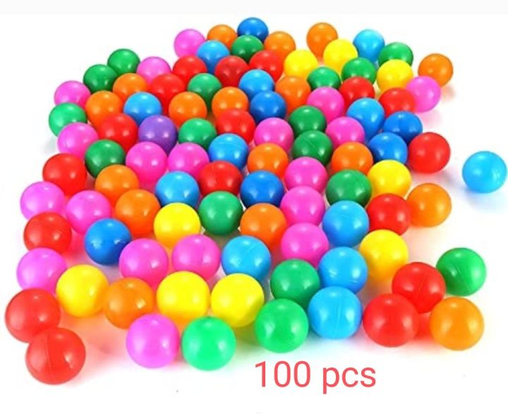Colourfull Plastic Balls Toys 100 Pcs | Daraz.com.np