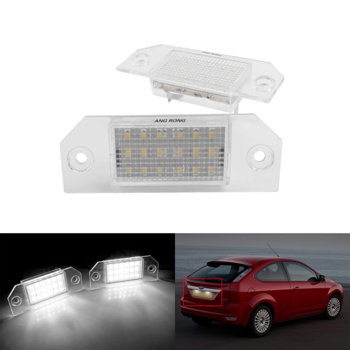 LED Licence Number Plate Light Lamps For Ford Focus II MK2 04-12 C-Max ...