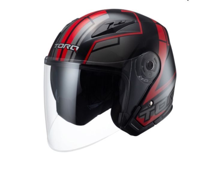 TORQ Atom Red & Black Half Face Bike Helmet | Daraz.com.bd