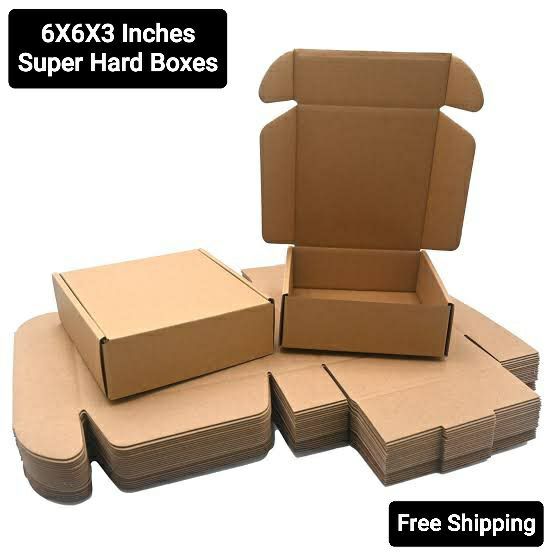imported Craft Boxes Size 6X6X3 inches - Beautiful Brown Boxes For ...