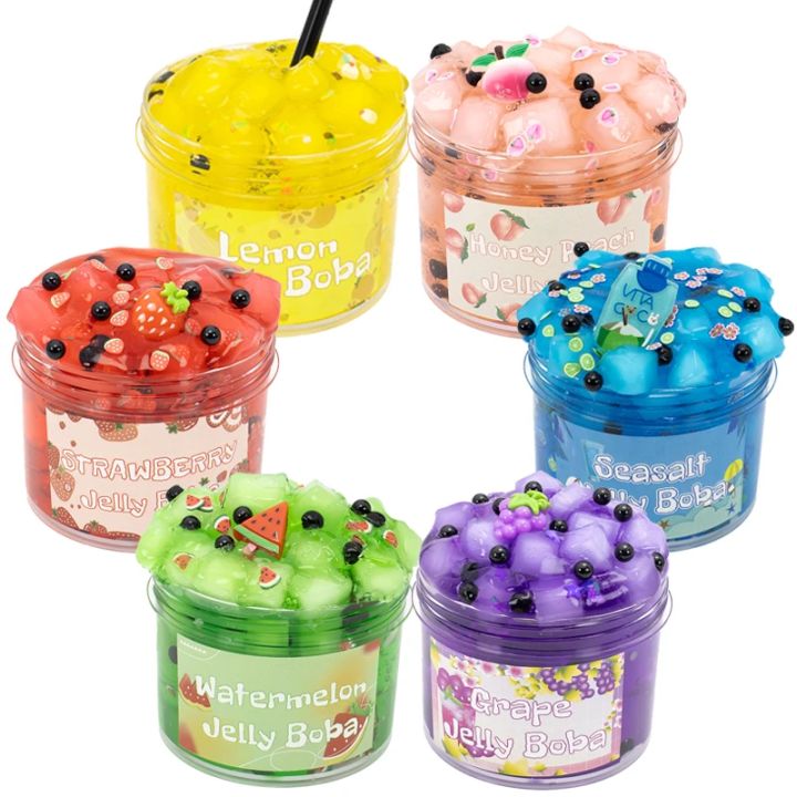 70/300ml Large Capacity Crunchy Slime Kit Premade Crystal Slime Set ...