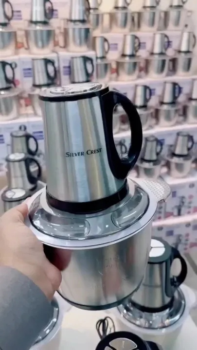 Silver Crest Electric meat chopper machine stainless steel Capacity 3L ...