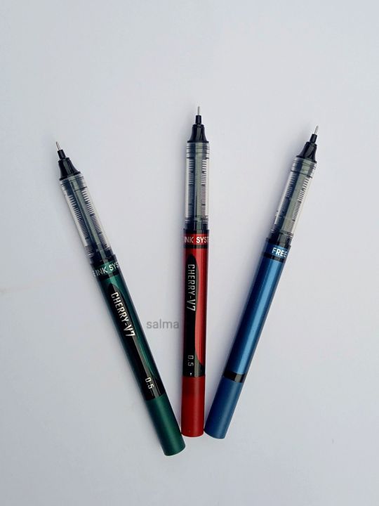 3 pcs cherry V7 black ink (0.5mm) roller pen | Daraz.com.bd