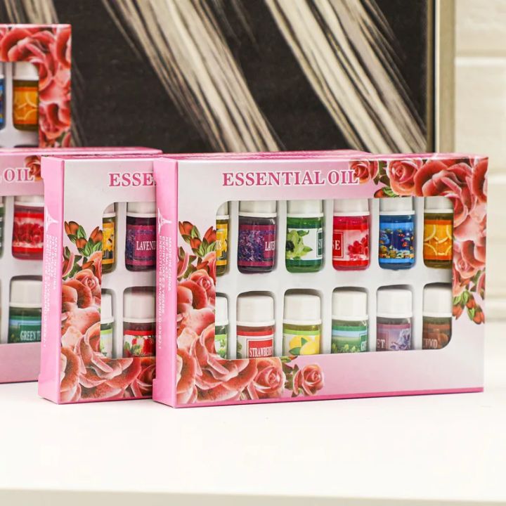 12PCS 3ML Air Freshener Natural Plant Aromatherapy Essential Oil Air ...
