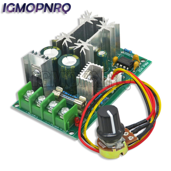 DC 10-60V Motor Speed Control PWM Motor Speed Controller Switch 20A ...