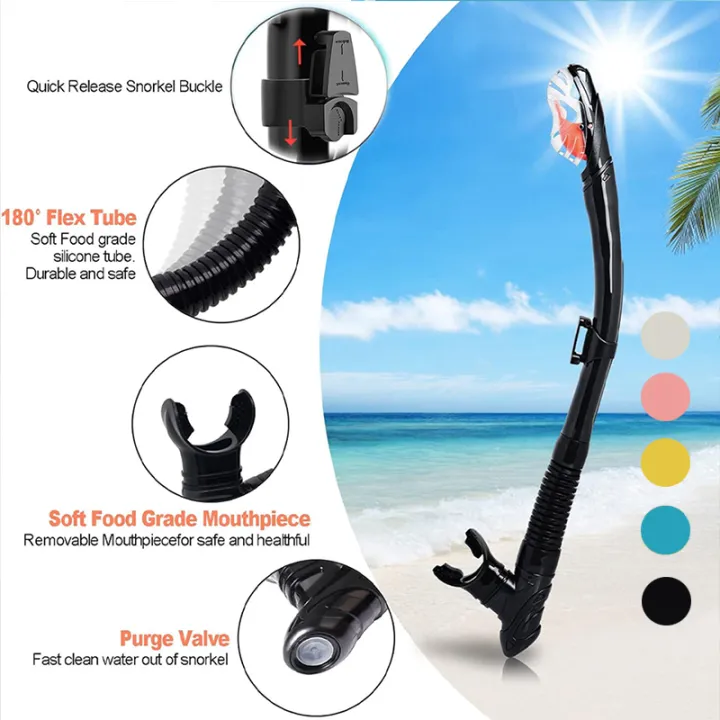 Professional Diving Accessory breathing tubes Snorkel Frontal ...