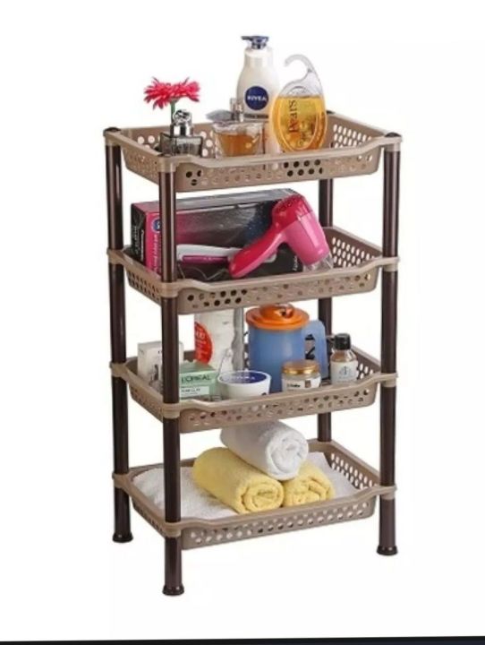 Multipurpose 4 layer Shelves Plastic kitchen Rack for Vegetable(null ...