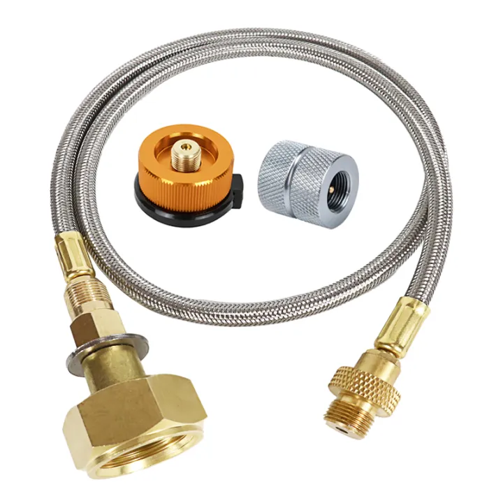 Camping Gas Stove Propane Refill Adapter Gas Tank Connection Line ...