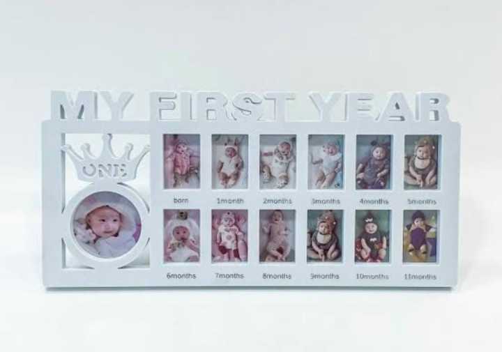 Newborn Baby Photo Frame 12 picture Record / Newborn Baby Photo Frame ...