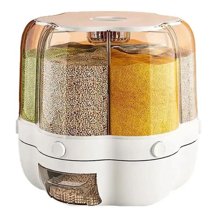 Automatic Plastic 360 Degree Rotation Cereal Dry Food Rice Grain ...