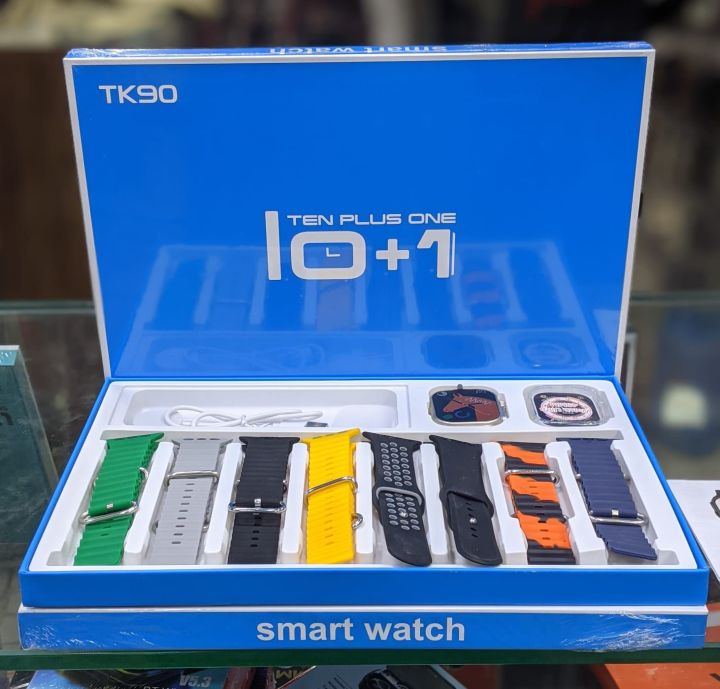 TK90 10+1 Ultra 49mm Smartwatch with (with 08 Straps) | Daraz.pk