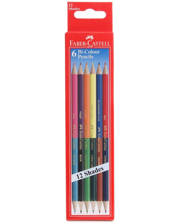 Faber Castell 6 Bi-Color Pencil Colors | Daraz.com.np
