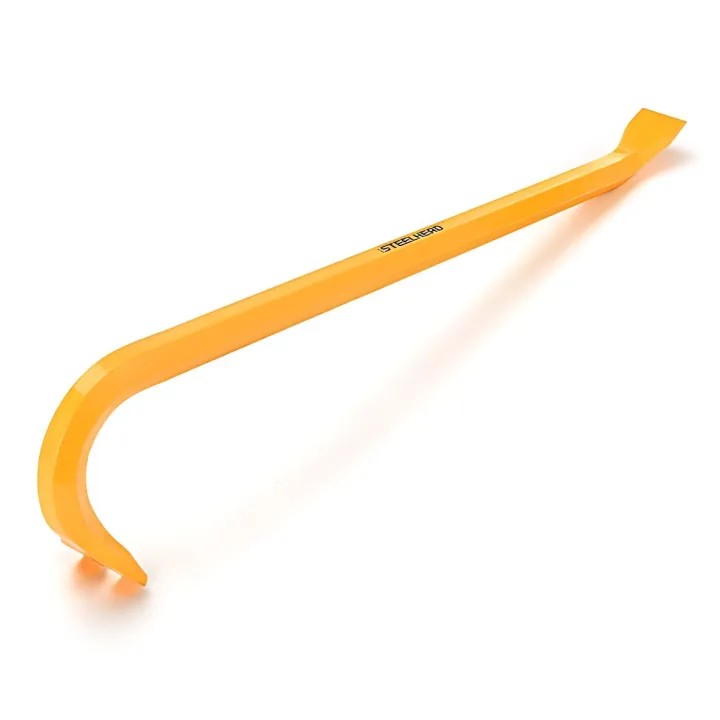 WELLOO Wrecking Bar, Pry Bar with Angled Chisel End, Corrosion ...