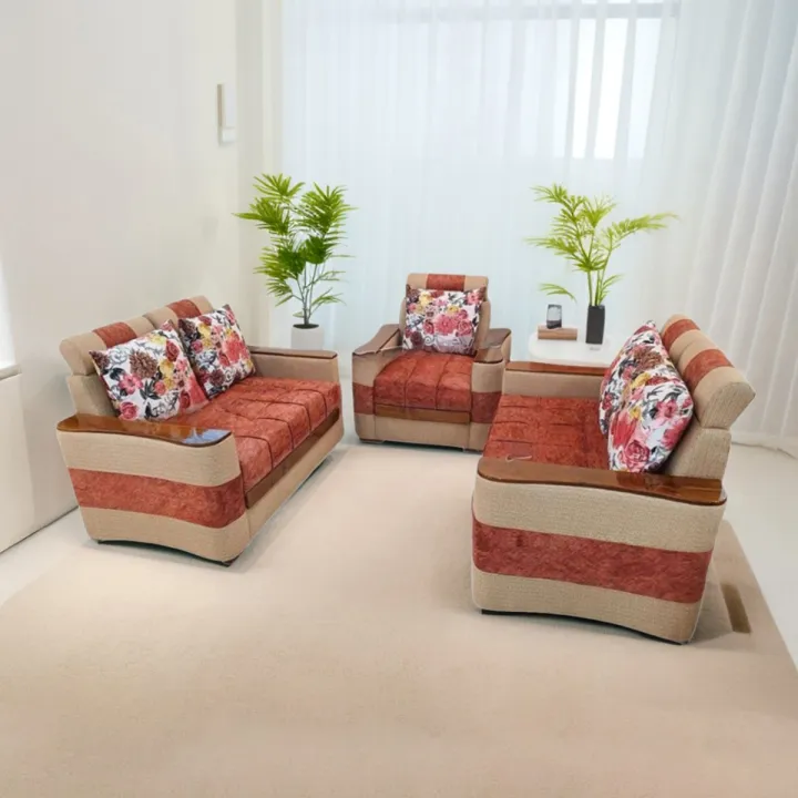 SOFA S-8981 super quality, 2+2+1 100% solid CTG Segun wood with solid 4 ...