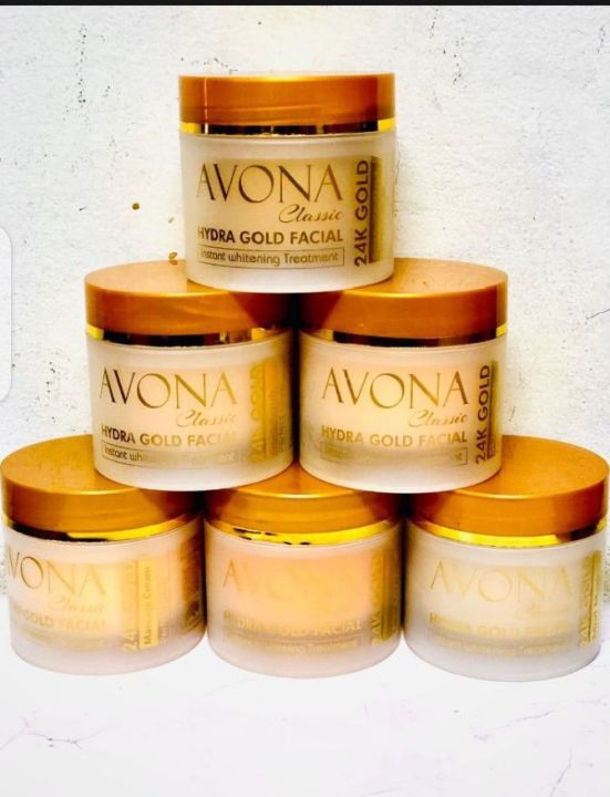 Avona 24k gold hydra facial kit set-300 ml each | Daraz.pk