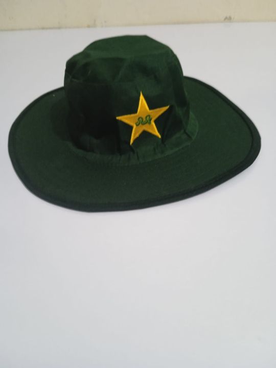 Cricket Hat Green Pakistan Logo Cricket Hat | Daraz.pk