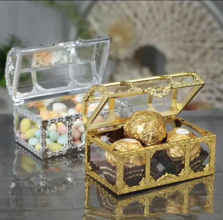 Treasure Chest Jewellery Box Candy Boxes Plastic Wedding Favor Boxes ...