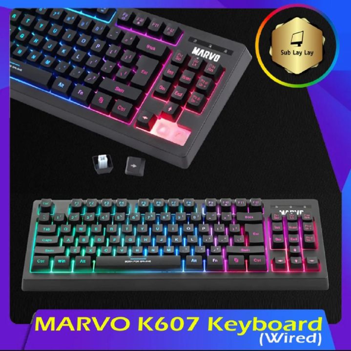 Gaming keyboard Marvo-K607 (Membrane Gaming keyboard) | Daraz.pk