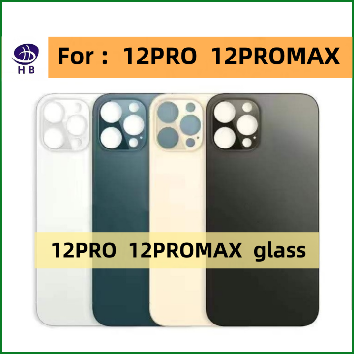 For iPhone 12Pro 12 Promax Back Glass Cover Panel Battery Cover ...